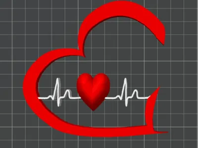 Valentine Nurse Heart Rhythm - Free 3D Print Model - MakerWorld