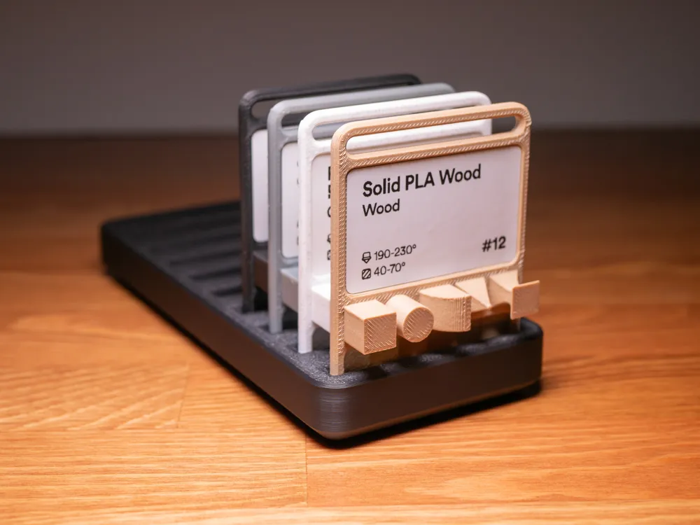 3D Filament Sample Card (Color Swatch) & Stand by yekta MakerWorld ...