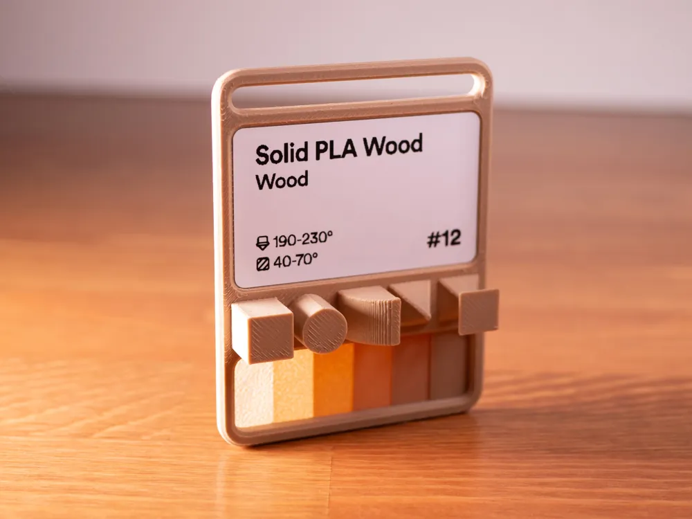 3D Filament Sample Card (Color Swatch) & Stand by yekta MakerWorld ...