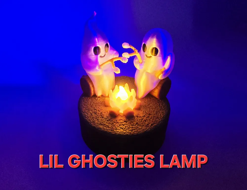 Lil Ghost Tea Lamp - Free 3D Print Model - MakerWorld