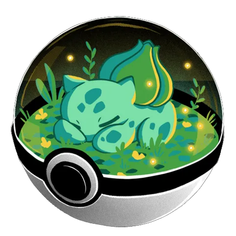 Cute Sleeping Bulbasaur - Hueforge by suaimondi - MakerWorld