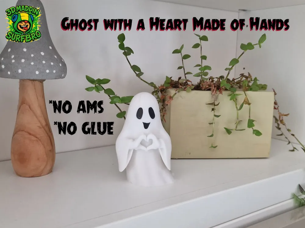 Ghost with a Heart Made of Hands by 3DMaddin MakerWorld: Download Free ...