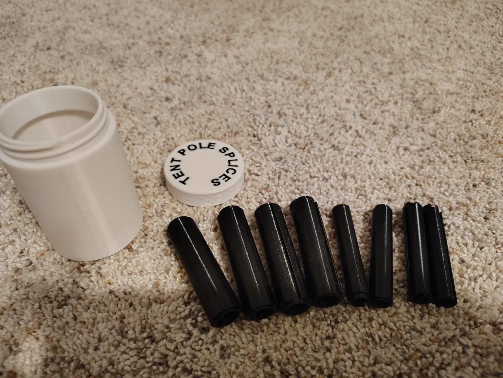 Tent Pole Splice Kit - Free 3D Print Model - MakerWorld