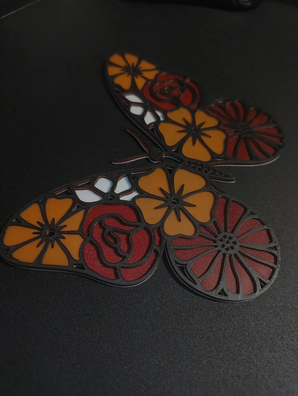 Customizable Floral Butterfly by LayerAtATimeMakerWorld: Download Free ...
