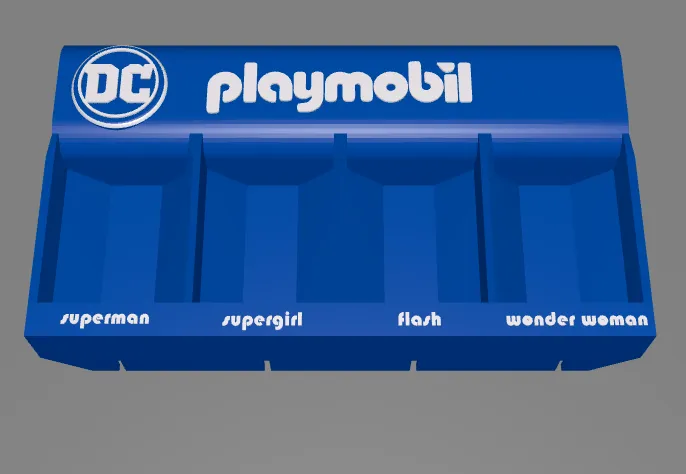 Playmobil Kinder DC Display - Regal von Kal3Do MakerWorld: Kostenlose ...