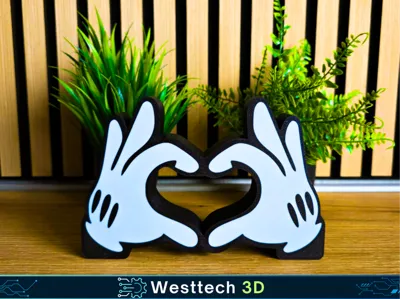 Disney Heart - Free 3D Print Model - MakerWorld