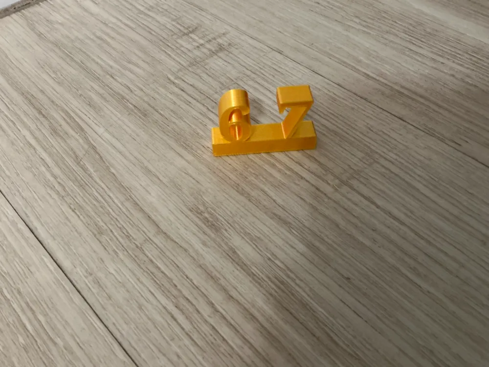 Six Seven desk decor - Free 3D Print Model - MakerWorld