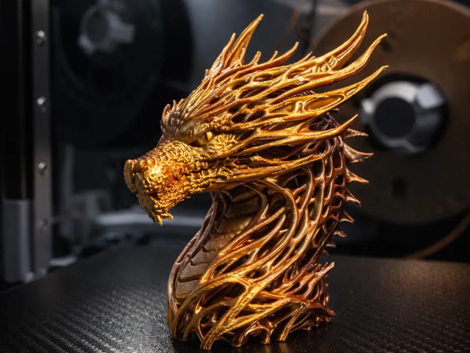 Dragón Infernal – Busto de Dragón Orgánico - Modelo de impresión 3D ...
