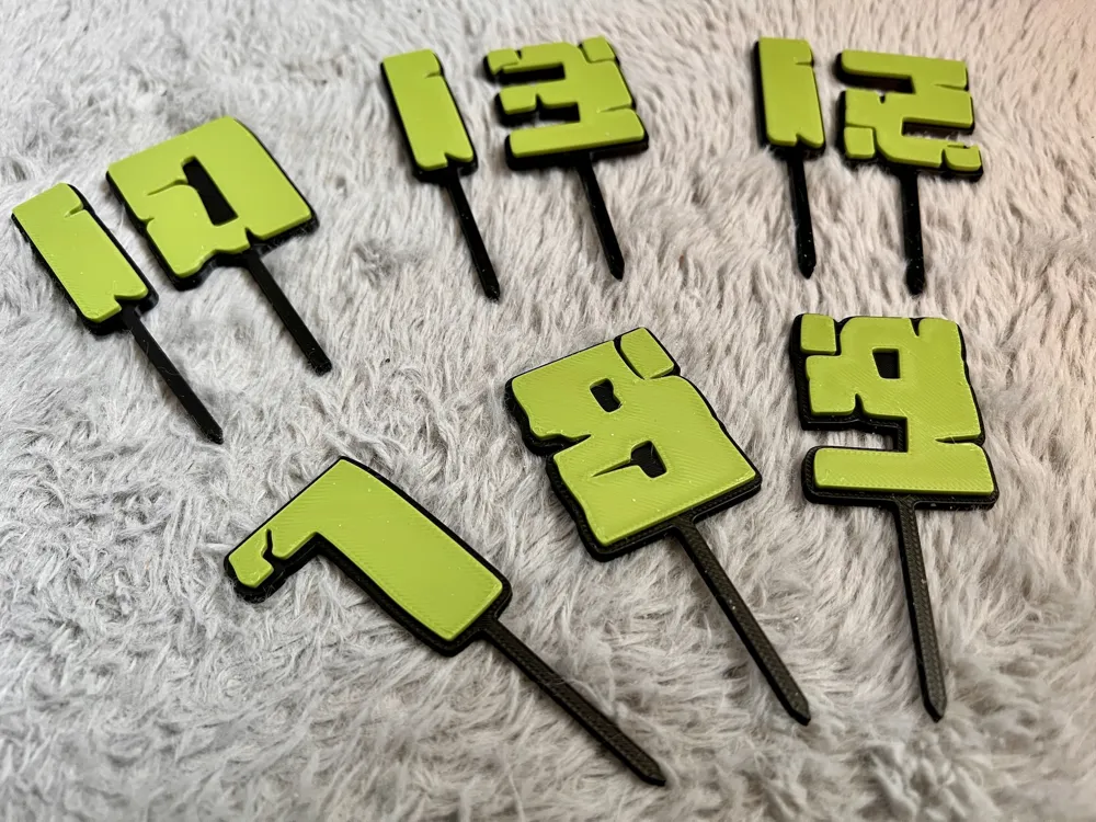 MINECRAFT cake topper numbers Birthday Geburtstag by meetoo333 ...