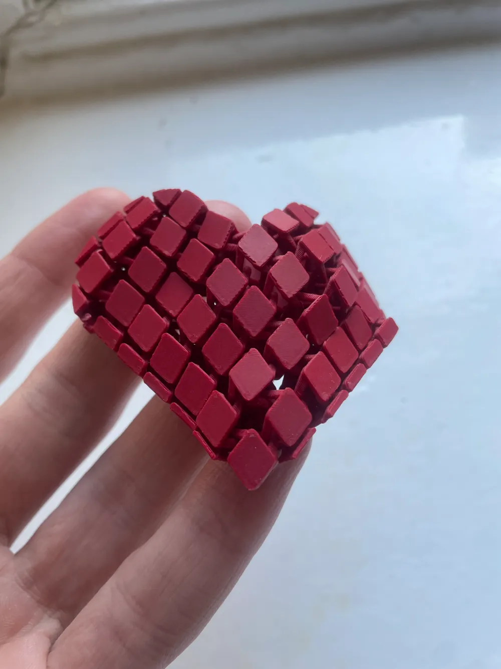 Cute Heart Fidget by 3d printing MakerWorld: Download Free 3D Models