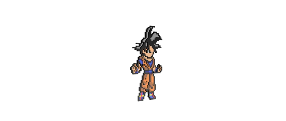 Goku 2D Art by The Confident Kitty 🐈 - MakerWorld
