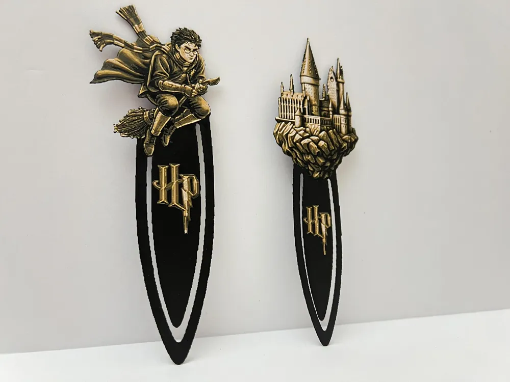 Harry Potter / Hogwarts Castle - Bookmark Clips - Free 3D Print Model ...