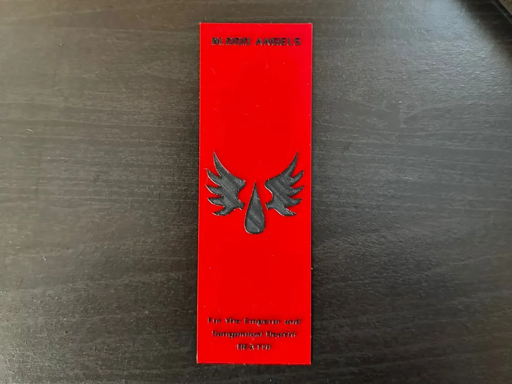 Warhammer 40k Blood Angels Bookmark by mexicanwave - MakerWorld