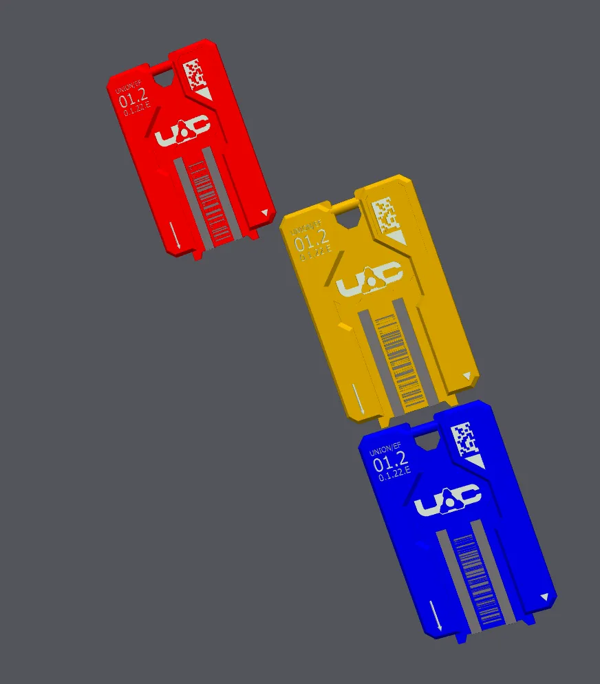 DOOM KeyCards - Red, Blue & Yellow (3 Plates) Remixed by vidguide ...