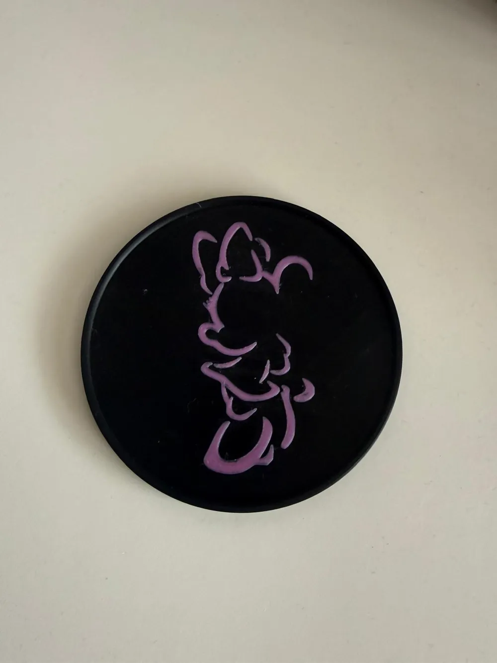 Mickey Mouse and Minnie Mouse Coasters with Holder by 3D Basti ...