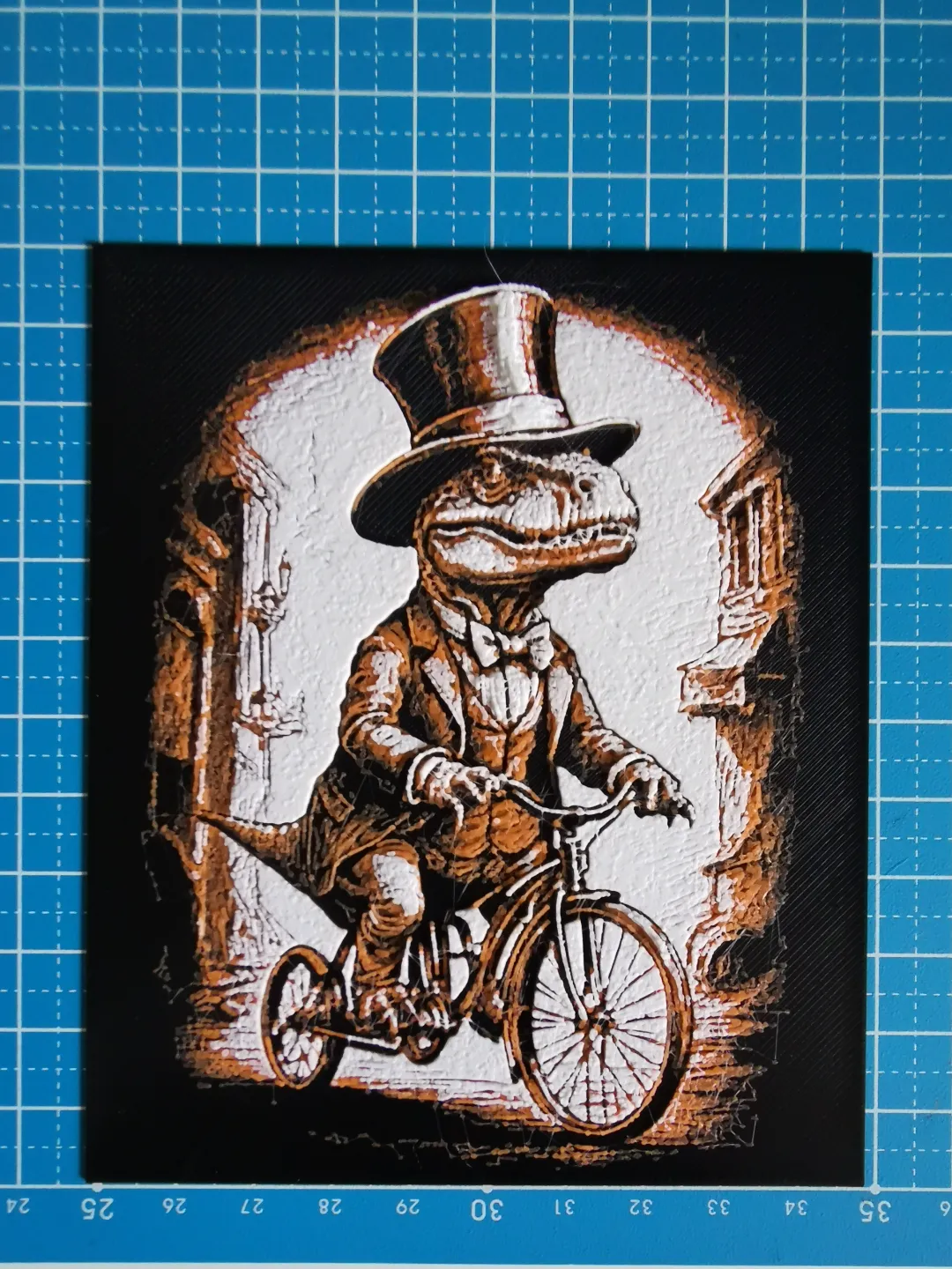 T-Rex Classic Dinosaur on a bike - Hueforge §D Art by kevin.goetz ...