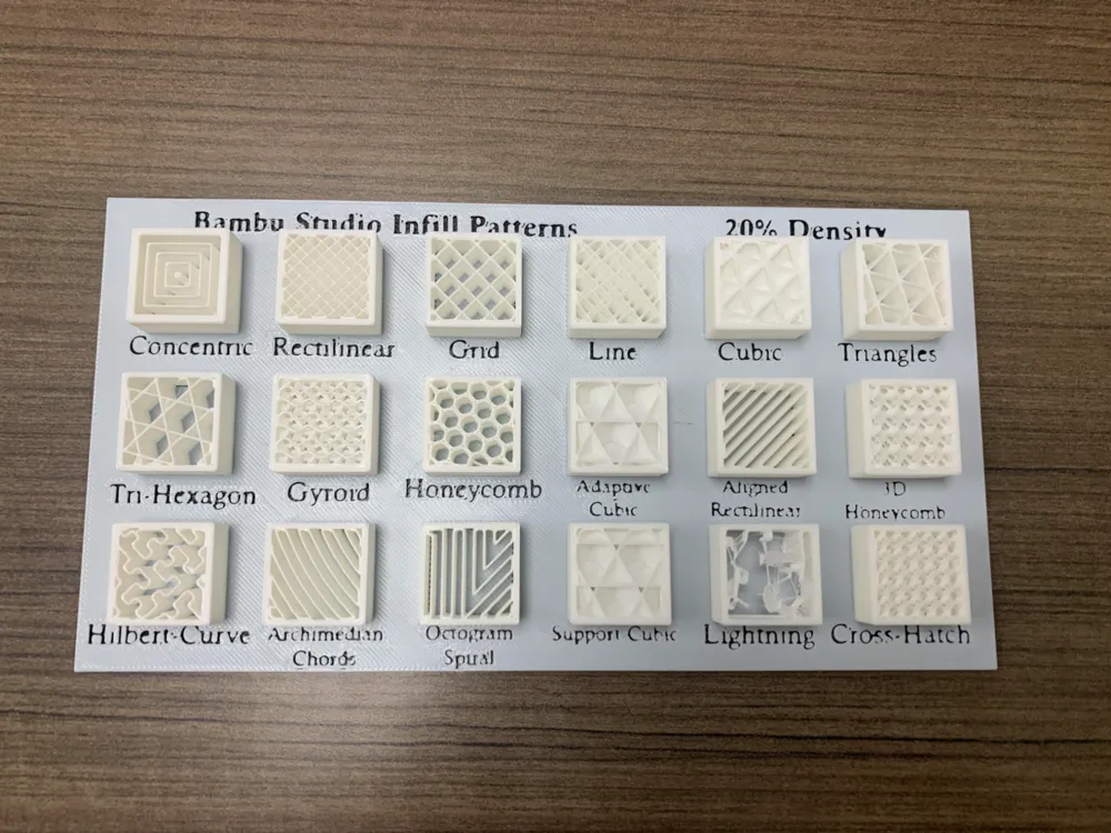 Bambu Studio Infill Swatches by Moosimus6MakerWorld: Download Free 3D ...