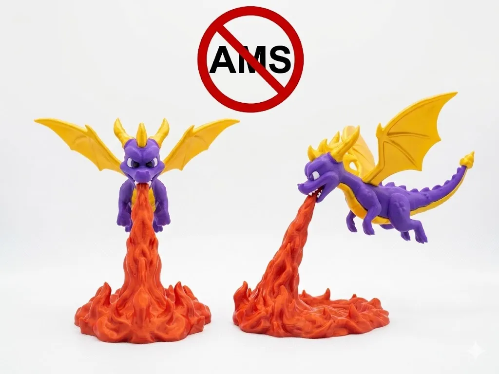 Spyro il Drago - Modello di stampa 3D gratuito - MakerWorld