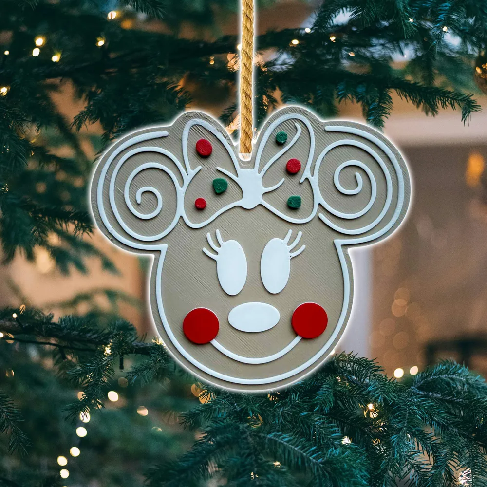 Minnie Gingerbread Ornament by Salvadori MakerWorld: Download Free 3D ...