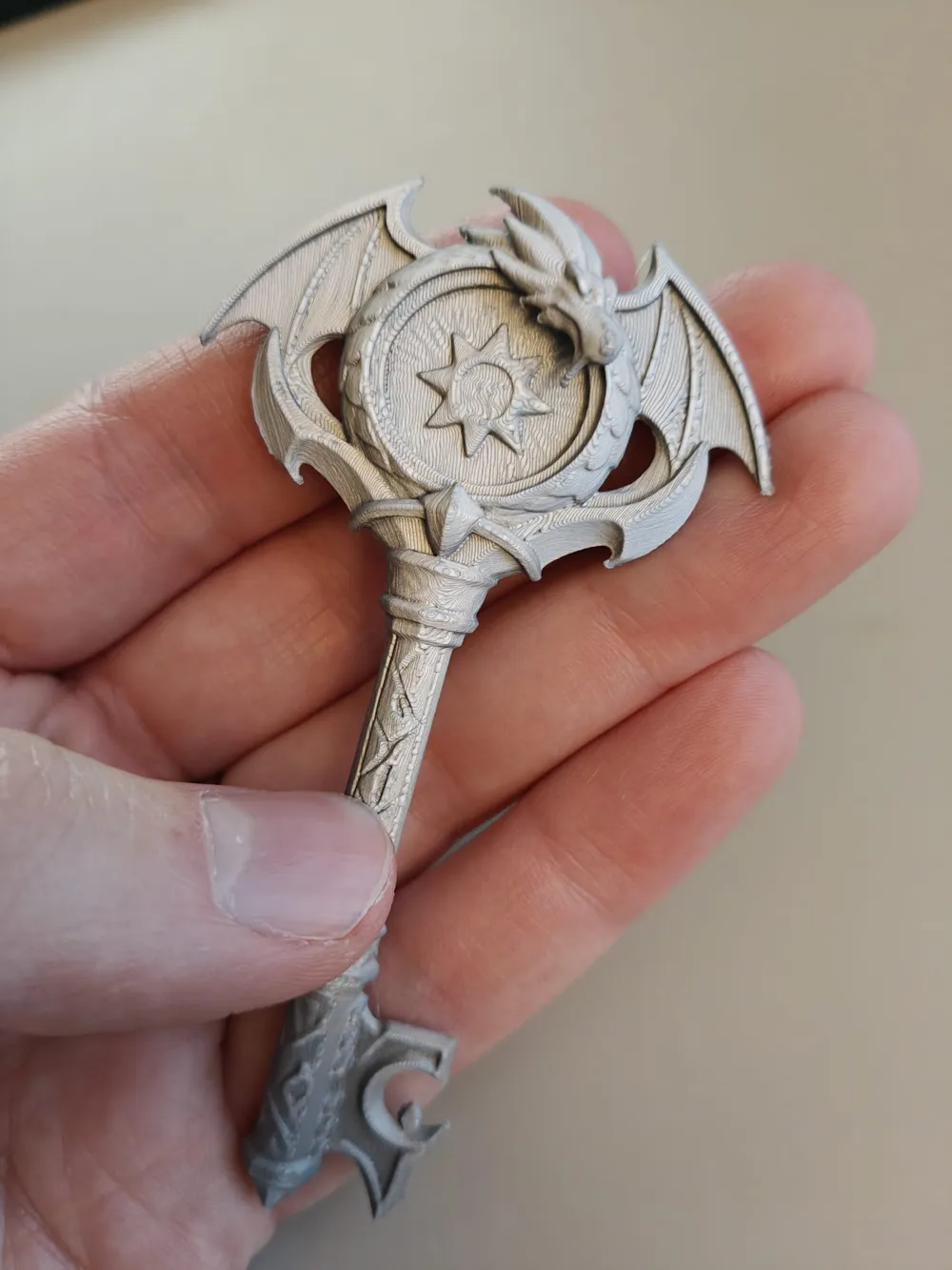 DnD dragon key prop - Free 3D Print Model - MakerWorld
