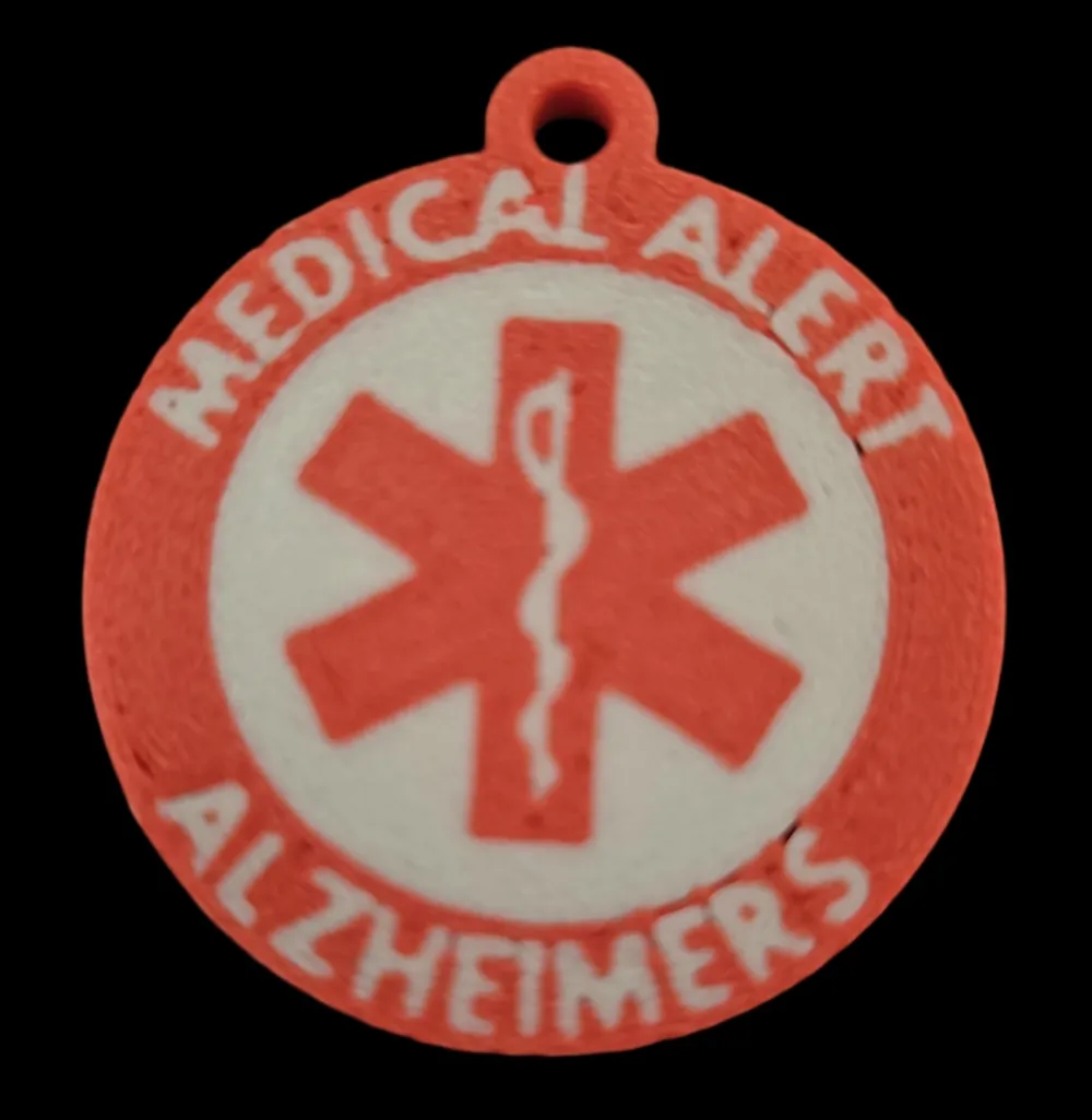 Medical Alzheimer's Tag by 3DKP - MakerWorld