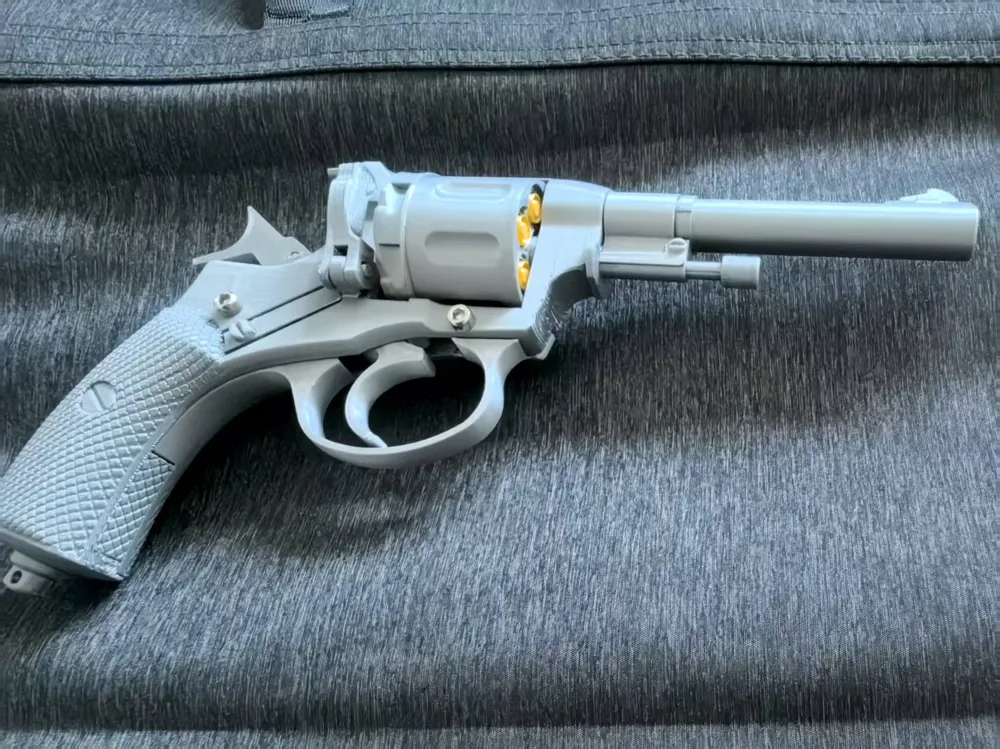 ナガンM1895回転式拳銃 by Northeast Tiger Walking Again MakerWorld：無料3Dモデルをダウンロード