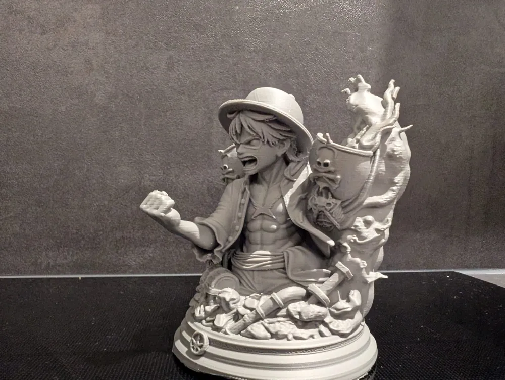 Luffy dio/bust - Free 3D Print Model - MakerWorld