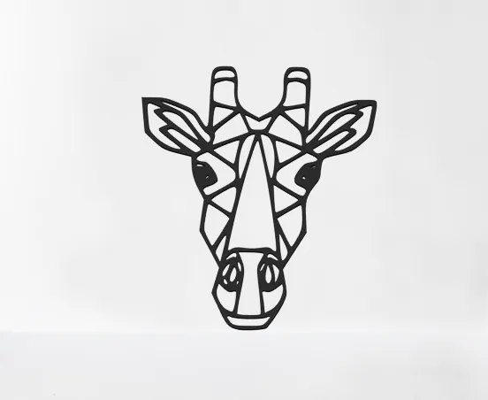 2D low poly Giraffe by Michaela-SA - MakerWorld