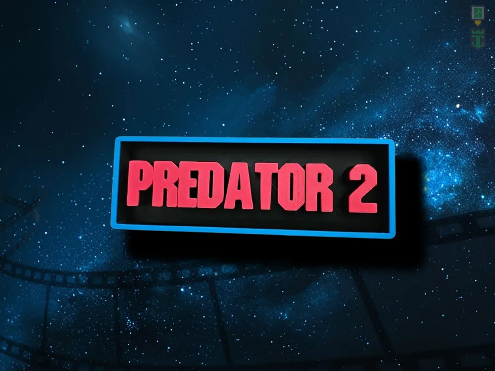 Large Predator 2 Film / Cinema room Sign Logo Box by Jaybro187 - MakerWorld