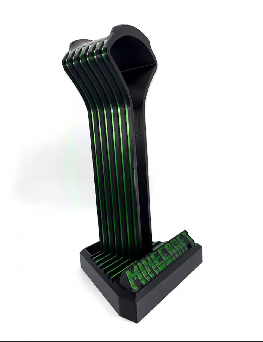 MineCraft Headphone Stand - Free 3D Print Model - MakerWorld