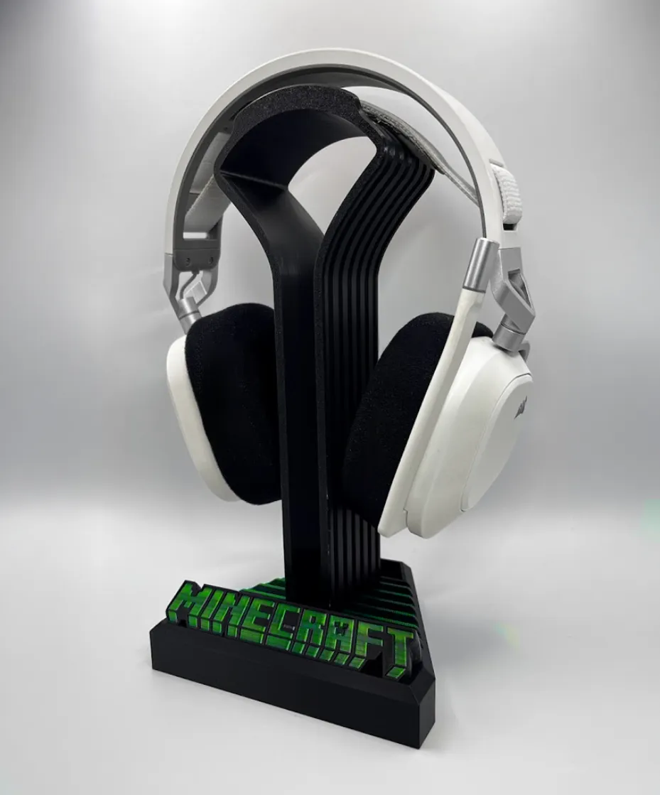 MineCraft Headphone Stand - Free 3D Print Model - MakerWorld