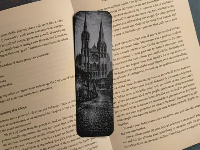 Chartres Cathedral Bookmark - Free 3D Print Model - MakerWorld