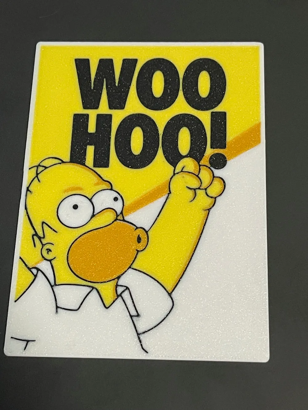 Homer Simpson Woo Hoo! Sign poster by ShapeShift 3D Creations - MakerWorld