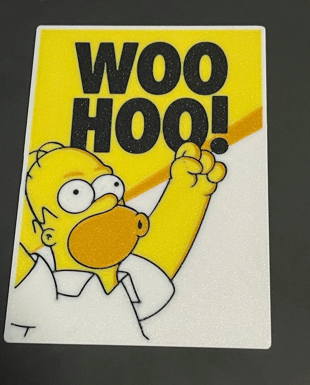 Homer Simpson Woo Hoo! Sign poster by ShapeShift 3D Creations - MakerWorld