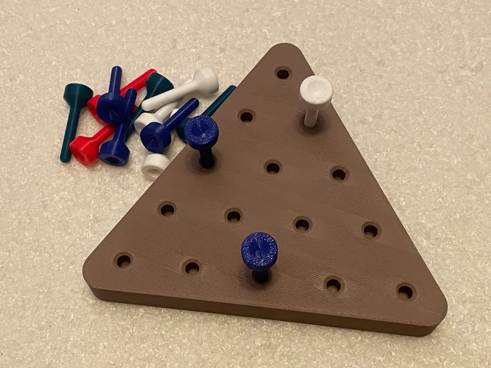 Triangle Peg Game by Austin Triggs - MakerWorld