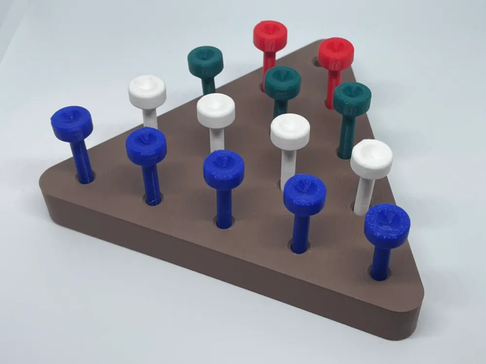 Triangle Peg Game by Austin Triggs MakerWorld: Download Free 3D Models