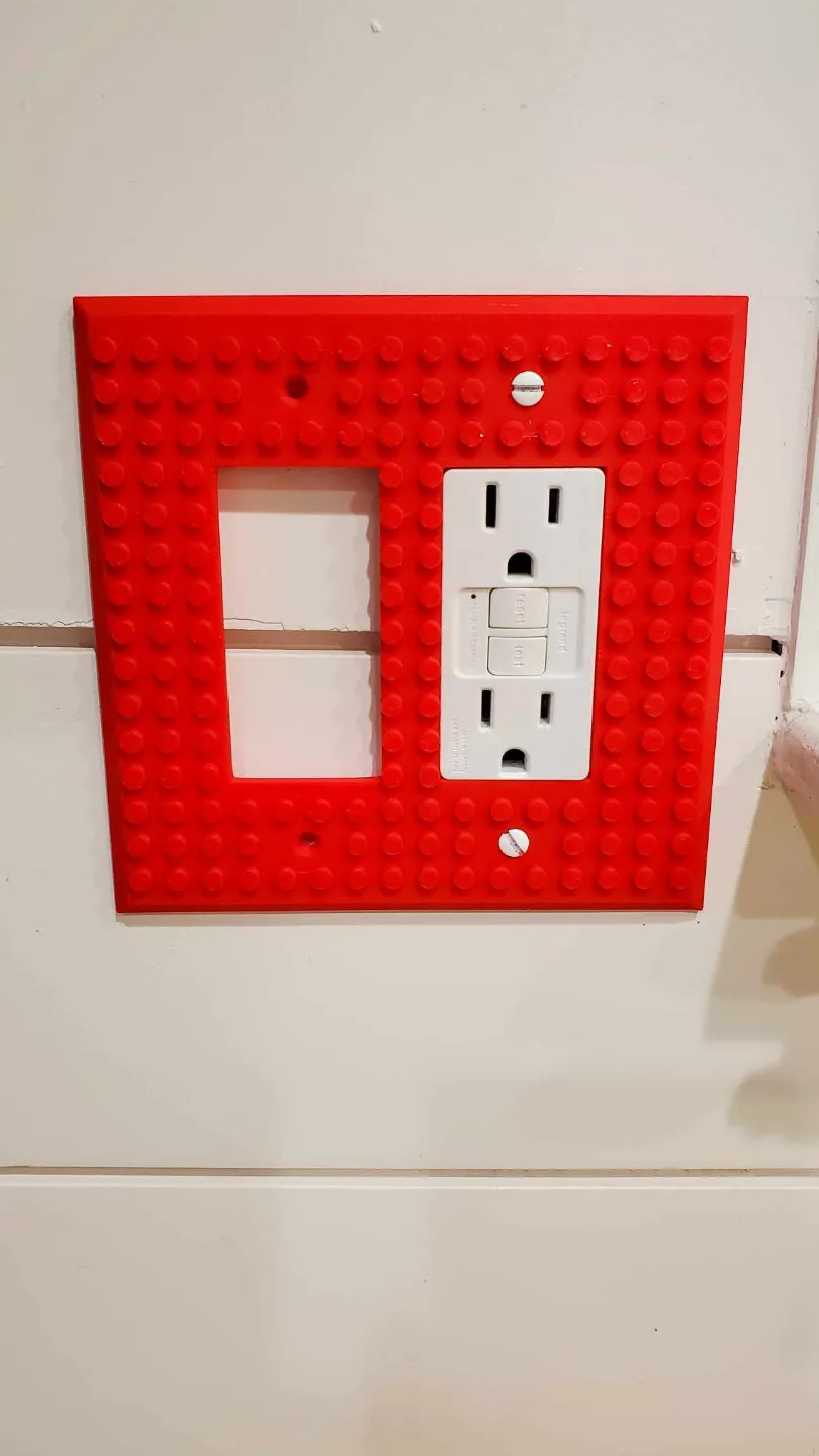 Double GCFI paddle brick cover plate - med profile by Hotcup & Co ...