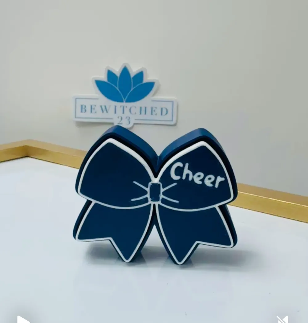 Cheer Bow Clicker Fidget - Free 3D Print Model - MakerWorld