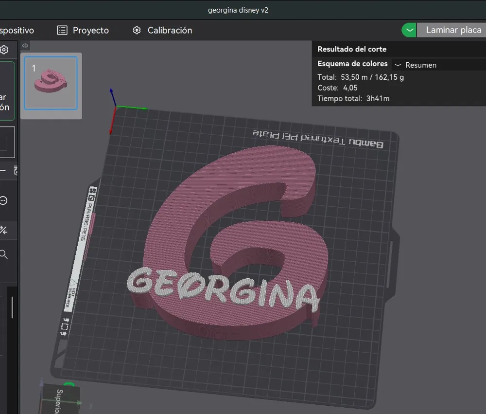 Georgina Disney sign by TR0Y3D MakerWorld: Download Free 3D Models