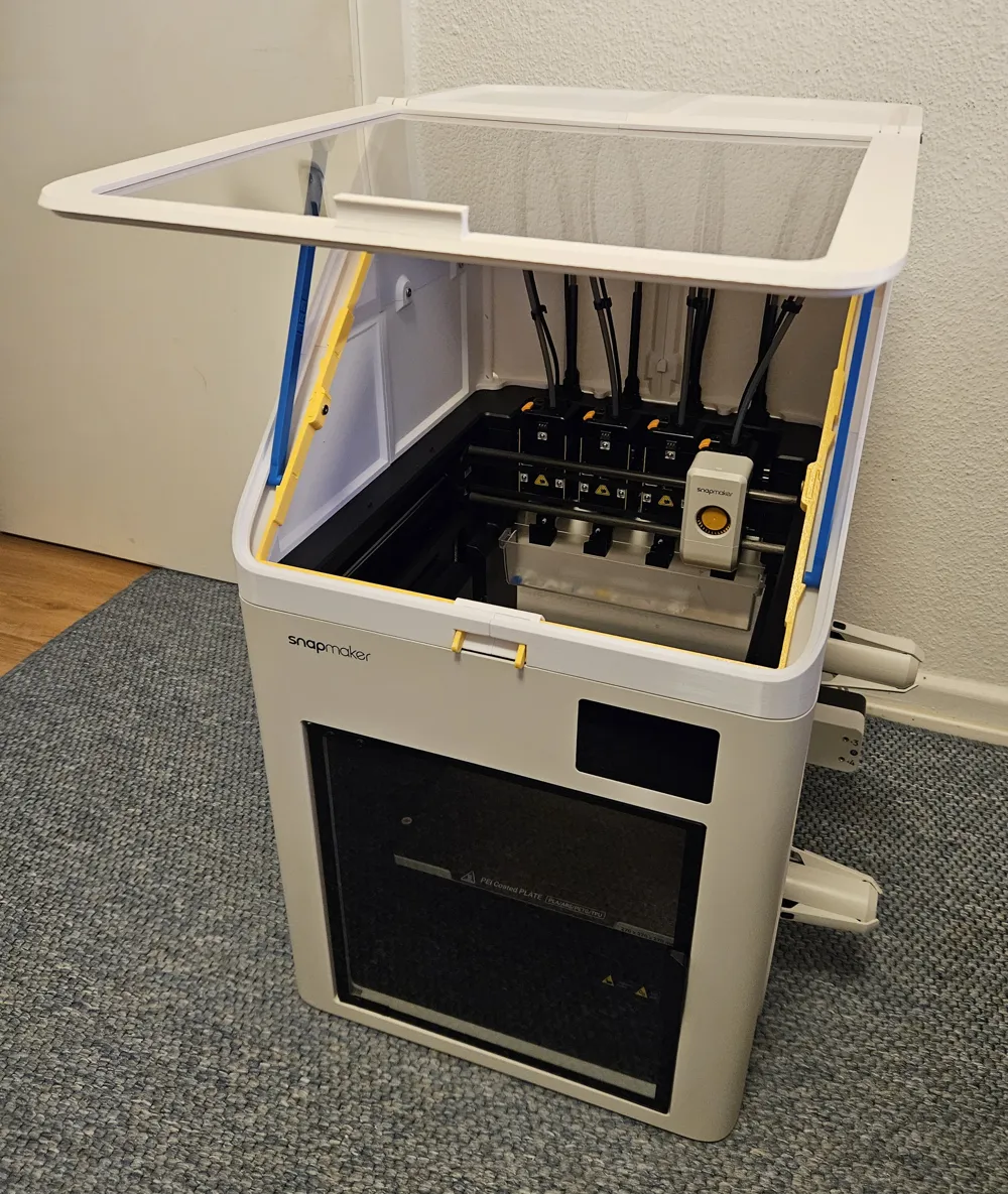 Snapmaker U1 Slant-Flap Top Cover - Free 3D Print Model - MakerWorld