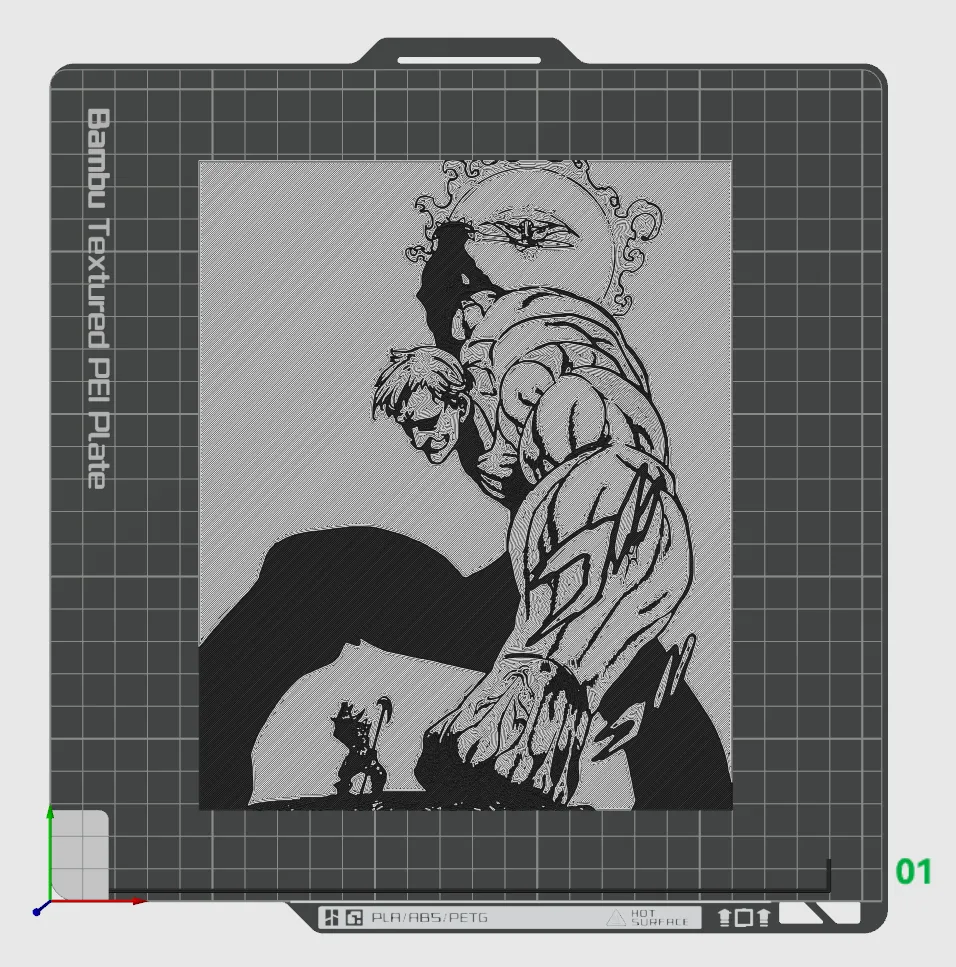 Escanor – The Lion’s Pride | HueForge - Free 3D Print Model - MakerWorld