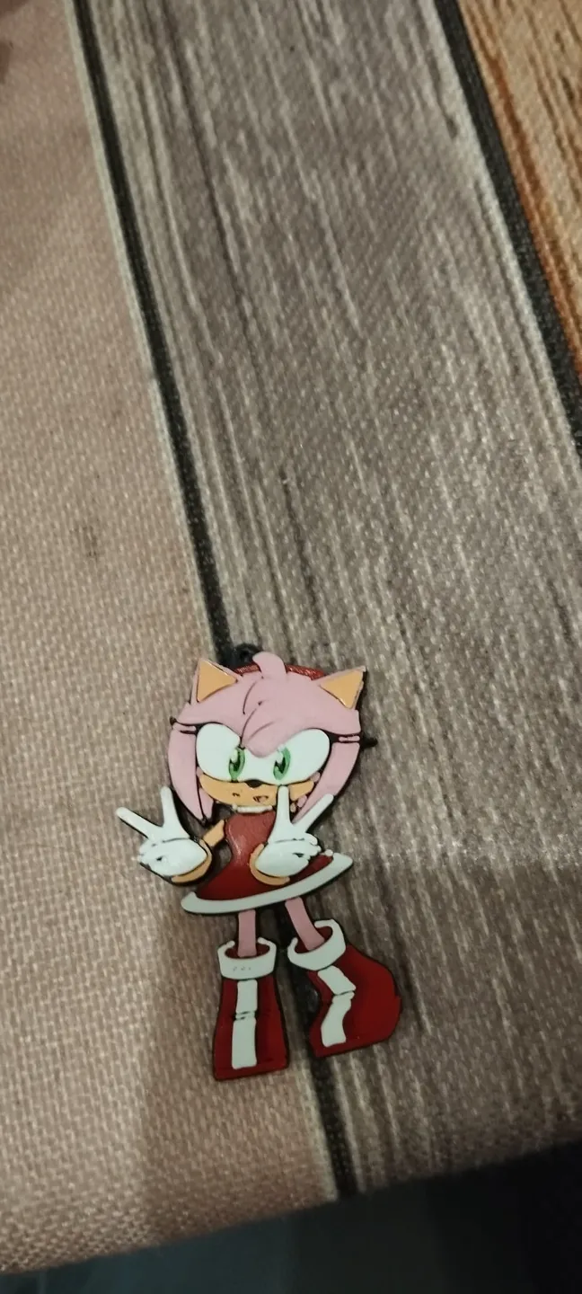 Amy Rose (Sonic) Keychain by Marcklenders - MakerWorld