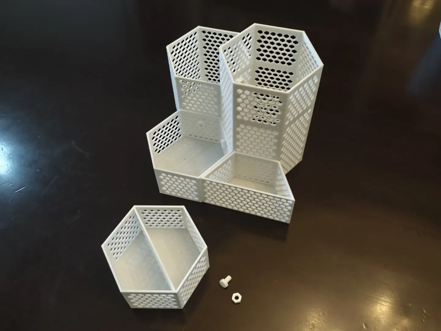 Hexagonal modular storage boxes (infinitely connectable) interlocking ...