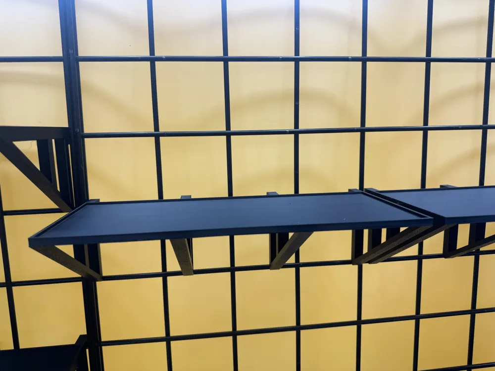 Grid Wall Display Shelf - Free 3D Print Model - MakerWorld
