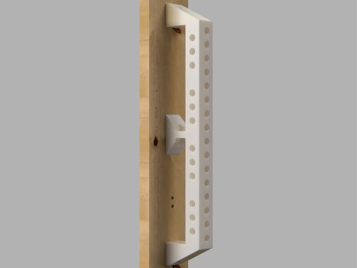 Modular Gym Wall Storage (3x3 1" Holes 2" Spacing) - Free 3D Print ...