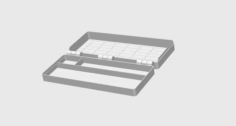 Print-in-place flip-top pen case with self-locking lid, easy to carry ...