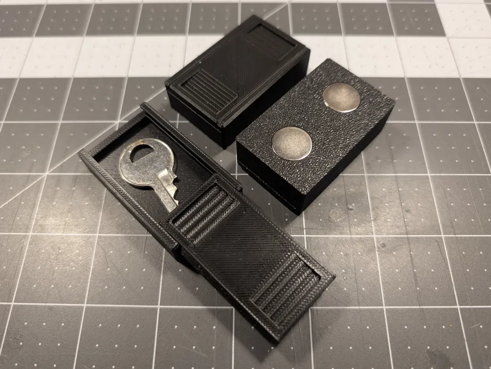 Key holder / "Hide-A-Key" (PARAMETRIC) - Free 3D Print Model - MakerWorld