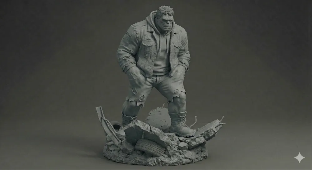 Urban Hulk: Smashing Street Style - Free 3D Print Model - MakerWorld