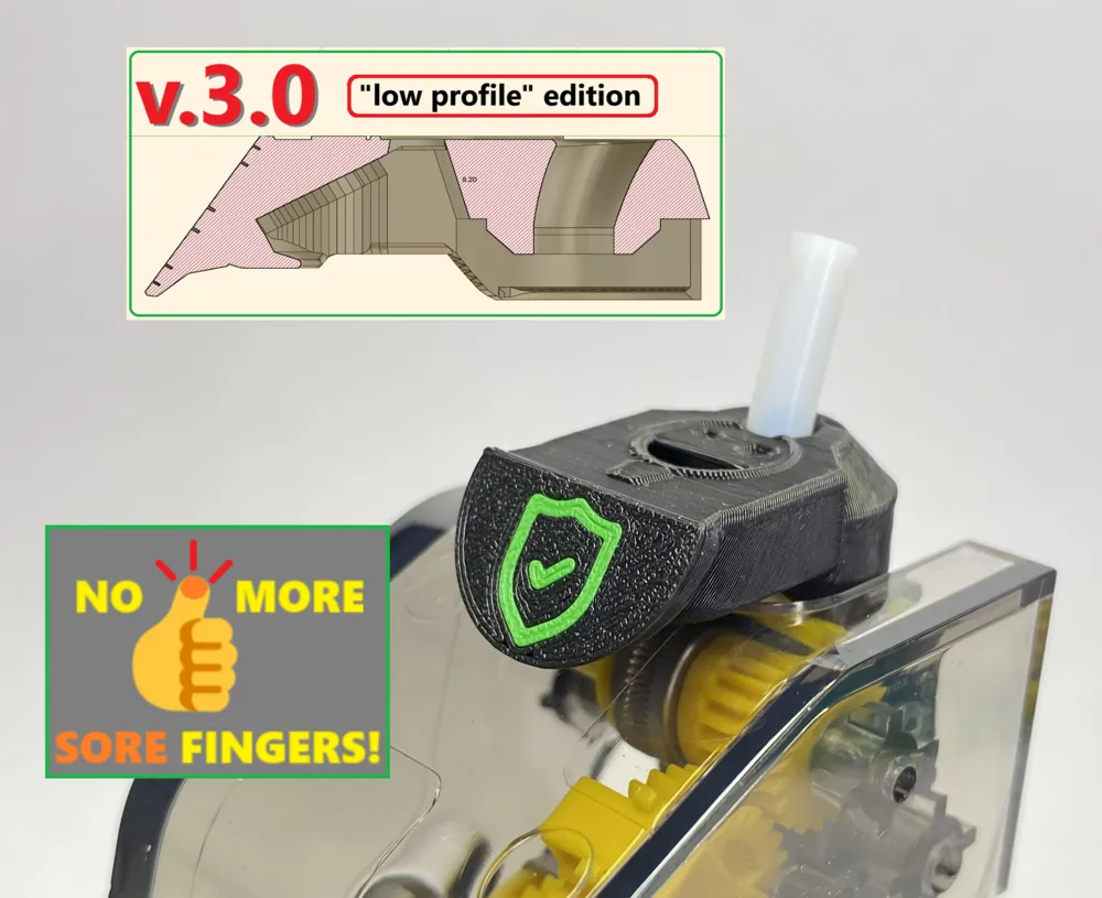 v.3.0 AMS Feeding Funnel Protector Filament Guide - Free 3D Print Model ...