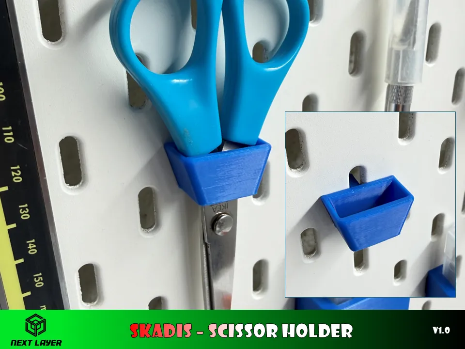 Scissor holder - Skadis - Free 3D Print Model - MakerWorld